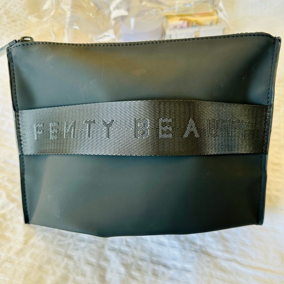 Fenty Beauty | Bags | Fenty Beauty Black Logo Makeup Bag | Poshmark
